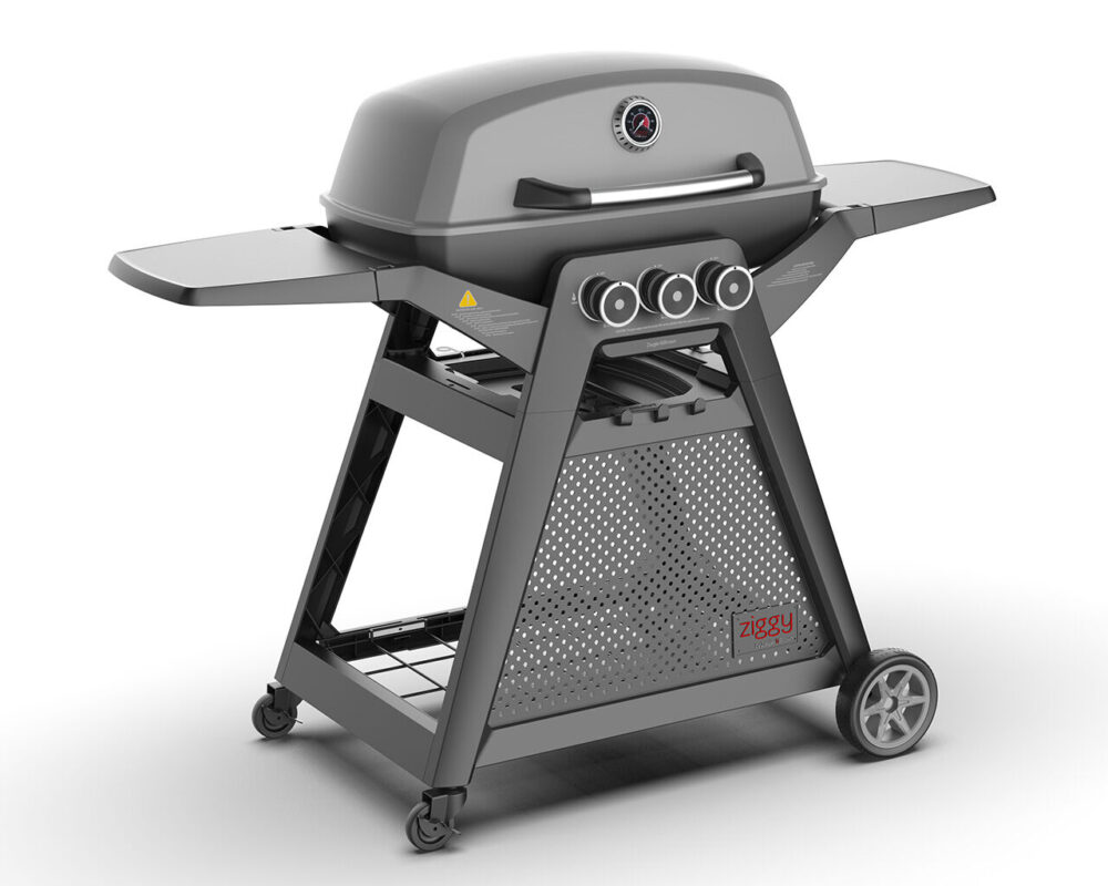 Elite Ziggy Triple Grill & Cart - Ziegler & Brown Premium BBQs