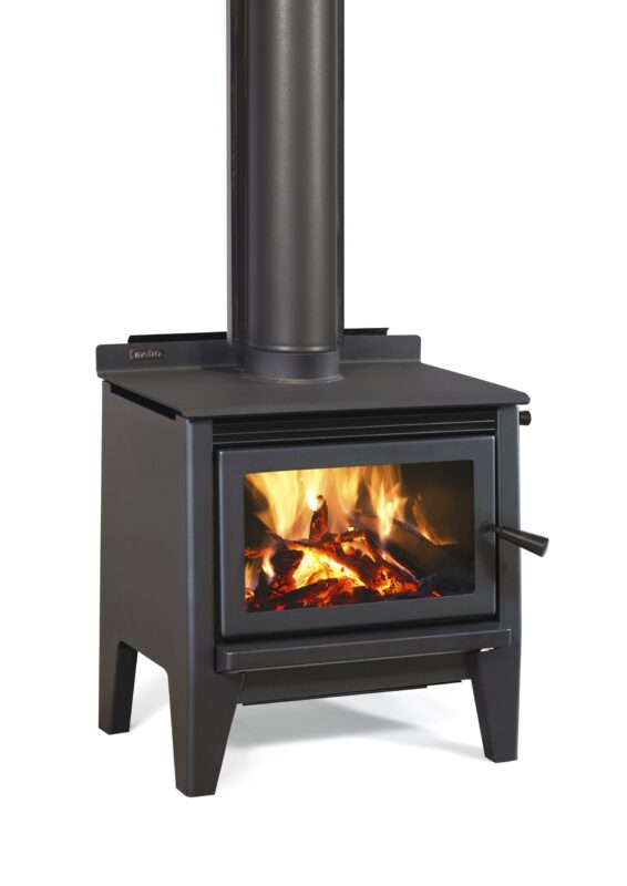 Metro Ultra Wee Rad Ultra-Low Emission Wood Fire with Flue Kit