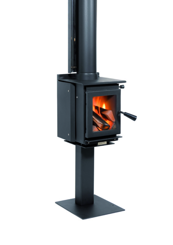 Metro Micro Rad Wood ULEB Fire including Standard 4.2m Flue Kit